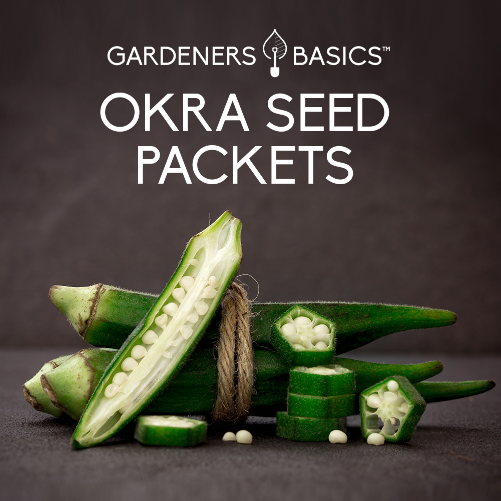 Okra Seeds for Planting: Heirloom & Non-Hybrid Garden Varieties ...